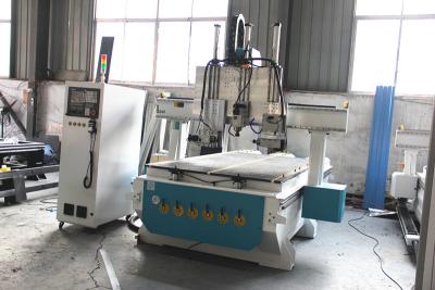 China Multi Heads grooving 3D CNC Wood Carving Machine Woodworking Kitchen Cabinet Door for sale