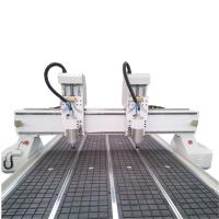China Double Multihead 4x8 CNC Routers For Woodworking 1300x2500mm for sale