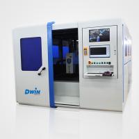 China Stainless Steel Cnc Fiber Laser Cutting Machine With Cover Exchange Table 2000w for sale