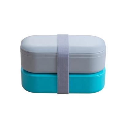 China Stay Eco-Friendly on Your Picnic with our 2-Layer Organic BPA Free Plastic Lunch Box for sale