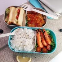China Stay Eco-Friendly on Your Picnic with our 2-Layer Organic BPA Free Plastic Lunch Box for sale