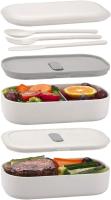 China Stay Eco-Friendly on Your Picnic with our 2-Layer Organic BPA Free Plastic Lunch Box for sale