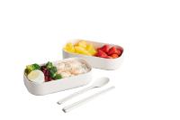 China Non-Thermos Bamboo Fiber Bento Box BPA Free No Melamine Sustainable for Picnic Lunch for sale