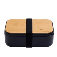 China BPA Free Microwavable Food Storage Container with Eco Friendly Bamboo Lid and Cutlery for sale
