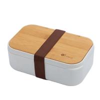 China BPA Free Microwavable Food Storage Container with Eco Friendly Bamboo Lid and Cutlery for sale