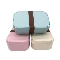 China Kid Children Lunch Box Bento with Bamboo Fiber One Layer and Cutlery Dishwasher Safe for sale