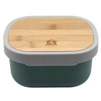China 190*150*100mm Salad Container Box with Custom Logo Pattern and Eco-Friendly Bamboo Lid for sale