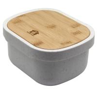 China 190*150*100mm Salad Container Box with Custom Logo Pattern and Eco-Friendly Bamboo Lid for sale