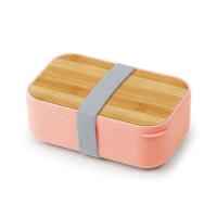 China 0-1L Capacity Customized Logo Bamboo Lid Cutlery BPA Free Microwave Safe Lunchbox for sale