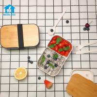 China Bamboo Lid Bento Lunch Box 1000ml Capacity for Healthy Eating and Sustainable Living for sale