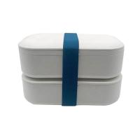 China Adult On-the-go Bamboo Fiber Microwavable Meal Prep Container with Custom Logo and Lid for sale