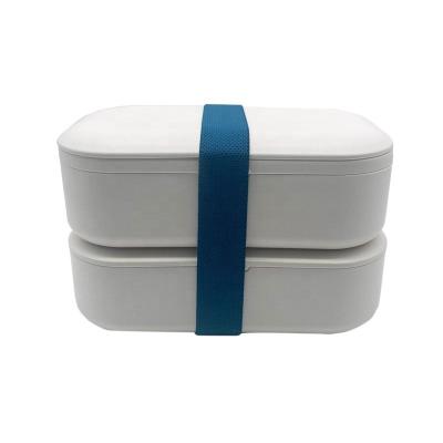 China Adult On-the-go Bamboo Fiber Microwavable Meal Prep Container with Custom Logo and Lid for sale