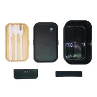 China T105A 19.5*12.25*7.35cm Acceptable Keep Fresh Lunch Box with Bamboo Lid for sale
