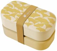 China Bamboo Fiber BPA Free Lunch Box with Cutlery 4 Lattice  450g with Plastic, PP, Bamboo fiber for sale