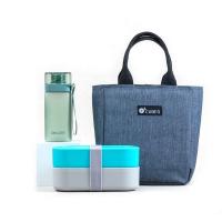 China Blue Pink Black White or Customized Eco-Friendly Microwavable Lunch Box Set for Kids and Adults for sale