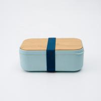 China Stocked Market Glitter Gift Bento Box 196.5*124*74mm with Easy Clean Bamboo Fiber Lid for sale