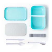 China CLASSIC Design Style Plastic School Lunch Box with Thermal Bag and Water Cup Included for sale