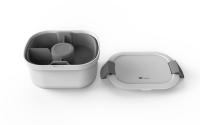China Leak Proof Lunch Box Customized White Plastic Salad Soup Bowl with Lid for sale