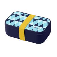China Customizable Large Capacity BPA Free Bento Lunch Box with Cutlery and Movable Divider for sale