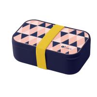 China Customizable Large Capacity BPA Free Bento Lunch Box with Cutlery and Movable Divider for sale