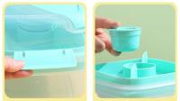 China Kids Lunch Box BPA-Free Plastic Salad Container Fridge Storage Container 168*181*84 mm for sale