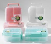 China 296g Microwavable Customized BPA Free Food Grade Salad Container Set for Fridge Storage for sale