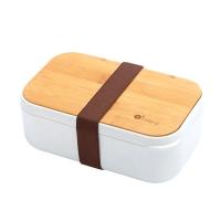 China Leak-Proof Plastic BPA-Free Eco Bamboo Bento Lunch Box for Freezer and Microwave Safe for sale