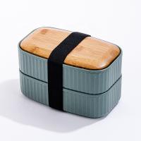 China T119A  Eco Friendly Bamboo Yumbox with Leakproof  Cutlery 201*125*125mm for sale