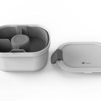 China BPA Free Plastic Salad Fruit Bowl Container for Lunch 5 Compartment Box for sale
