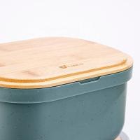 China On the Go Colorful Large Capacity Plastic Customization 2 in 1 Mixing Salad Bowl for sale