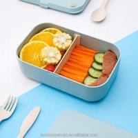 China Microwavable Lunch Box Eco Bamboo Fiber Plastic for Adults and Teenagers for sale