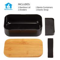 China Pattern BPA Free 1000ml On-the-Go Bamboo Eco Lunch Container for Children for sale