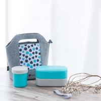 China Customized Logo Portable Food Grade BPA Free Insulated Bento Lunch Box for Adult Kids for sale