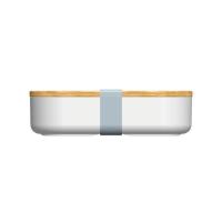 China 600ml Capacity BPA-Free Custom Food Container with Bamboo Lid and Cutlery for sale