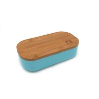 China 600ml Capacity BPA-Free Custom Food Container with Bamboo Lid and Cutlery for sale