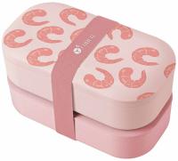 China 2-Layer Food Container Fridge Dual Tier Bamboo Bento Box for Kids Eco Friendly BPA Free for sale