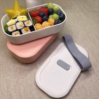 China 1200ml Custom Logo Eco PP Lunchbox BPA Free Double Decker Portable for Kids and Adults for sale