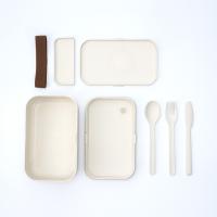 China 1100 Mil Tiffin Bento Lunch Box Molds Made of Food Grade Bamboo Fiber TF105 for sale