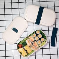 China Versatile Kitchen Bento Box Plastic Food Storage Container Set with Lid and Cutlery 160g for sale