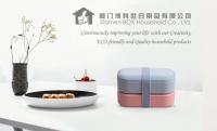 China Large Capacity Bento Box for Adult 100% Leakproof Natural Plastic Lunch Box Easy to Clean for sale