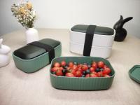 China T119 Banana Leaf  Microwave-Safe Bento Lunch Box  201*125*125 mm for sale