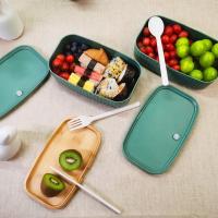 China T119 Banana Leaf  Microwave-Safe Bento Lunch Box  201*125*125 mm for sale