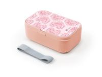 China 267g Eco Friendly BPA Free  1000ml Customized Plastic Lunch Box with Cutlery and Divider for sale