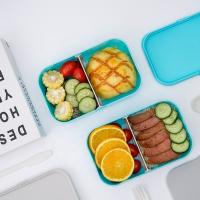China 2-Layer Fridge Food Container 2000ml Plastic Bento Lunch Box with  Print for sale