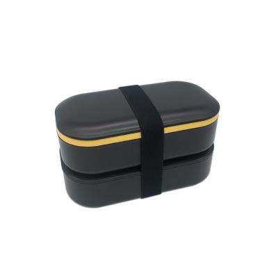 China Food Storage Container BPA Free with 2 Layers and Cutlery Included for sale