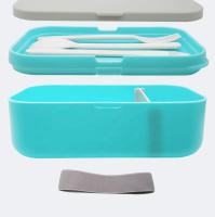 China Customized T105 Snackbox Lunchbox with Cutlery Fork Spoon Knife BPA Free and Reusable for sale