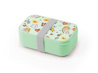 China Customized T105 Snackbox Lunchbox with Cutlery Fork Spoon Knife BPA Free and Reusable for sale