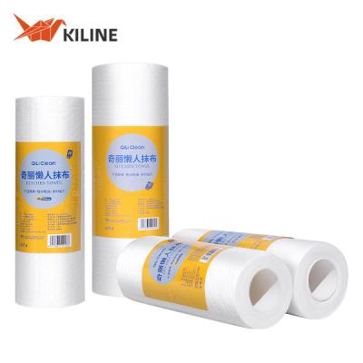 China 50gsm PP Pulp Disposable Cleaning Cloths 50 Sheets per Roll for sale