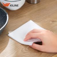 China 50gsm PP Pulp Disposable Cleaning Cloths 50 Sheets per Roll for sale