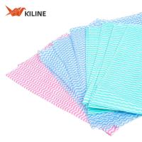 China Color Coded Viscose Cleaning Cloths 300x600mm 20 Sheets Pack for sale